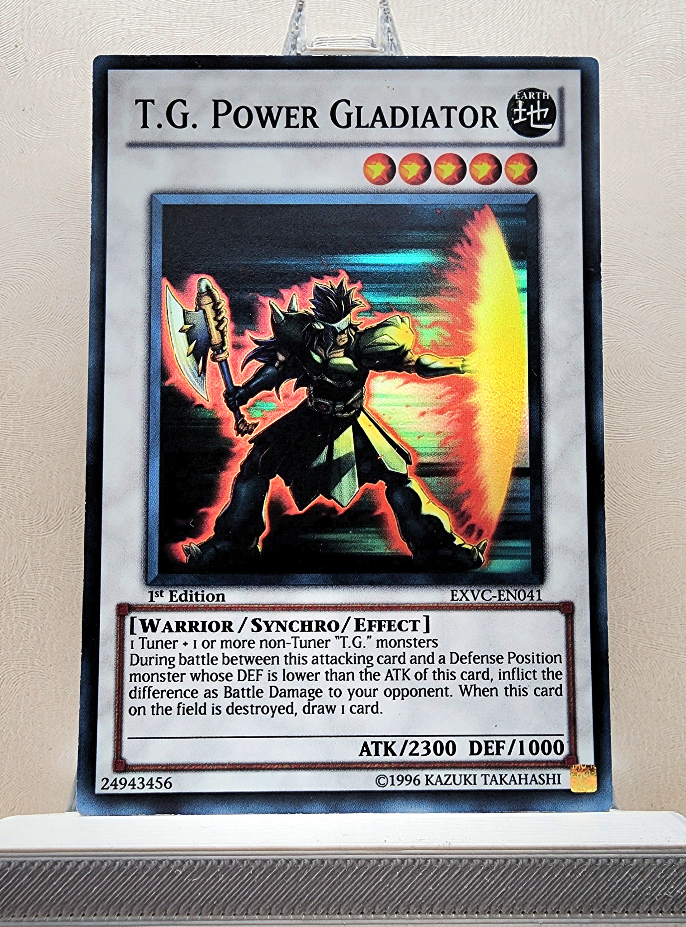 Yugioh! 1x T.G Power Gladiator (EXVC - Super Rare) 1st/Unli Edition ...