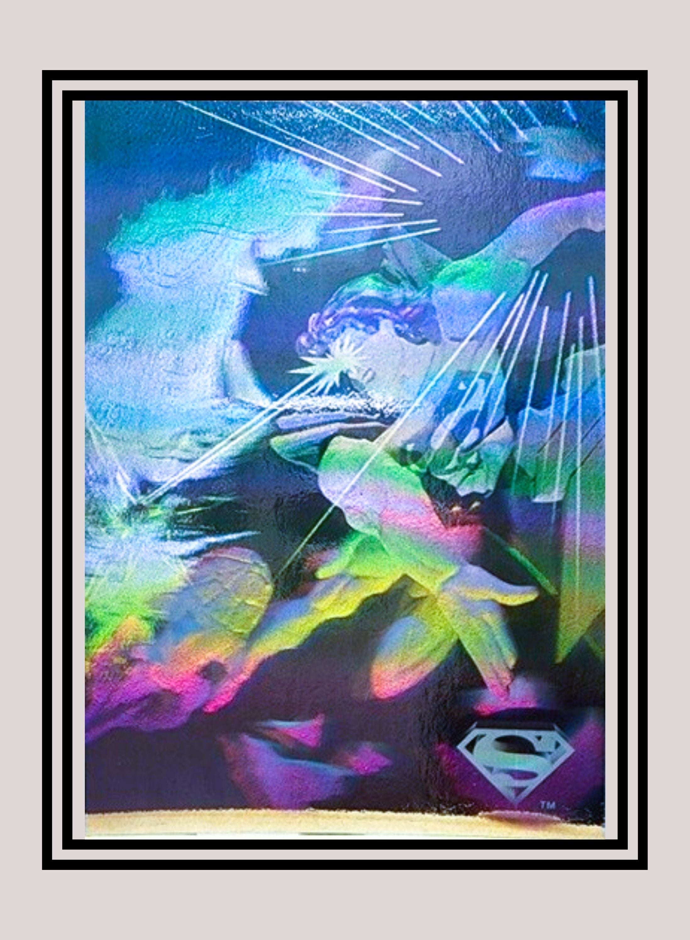 DC! 1x Rockets From Fire! - Hologram (#02 - 1996 Fleer Superman Hologr ...