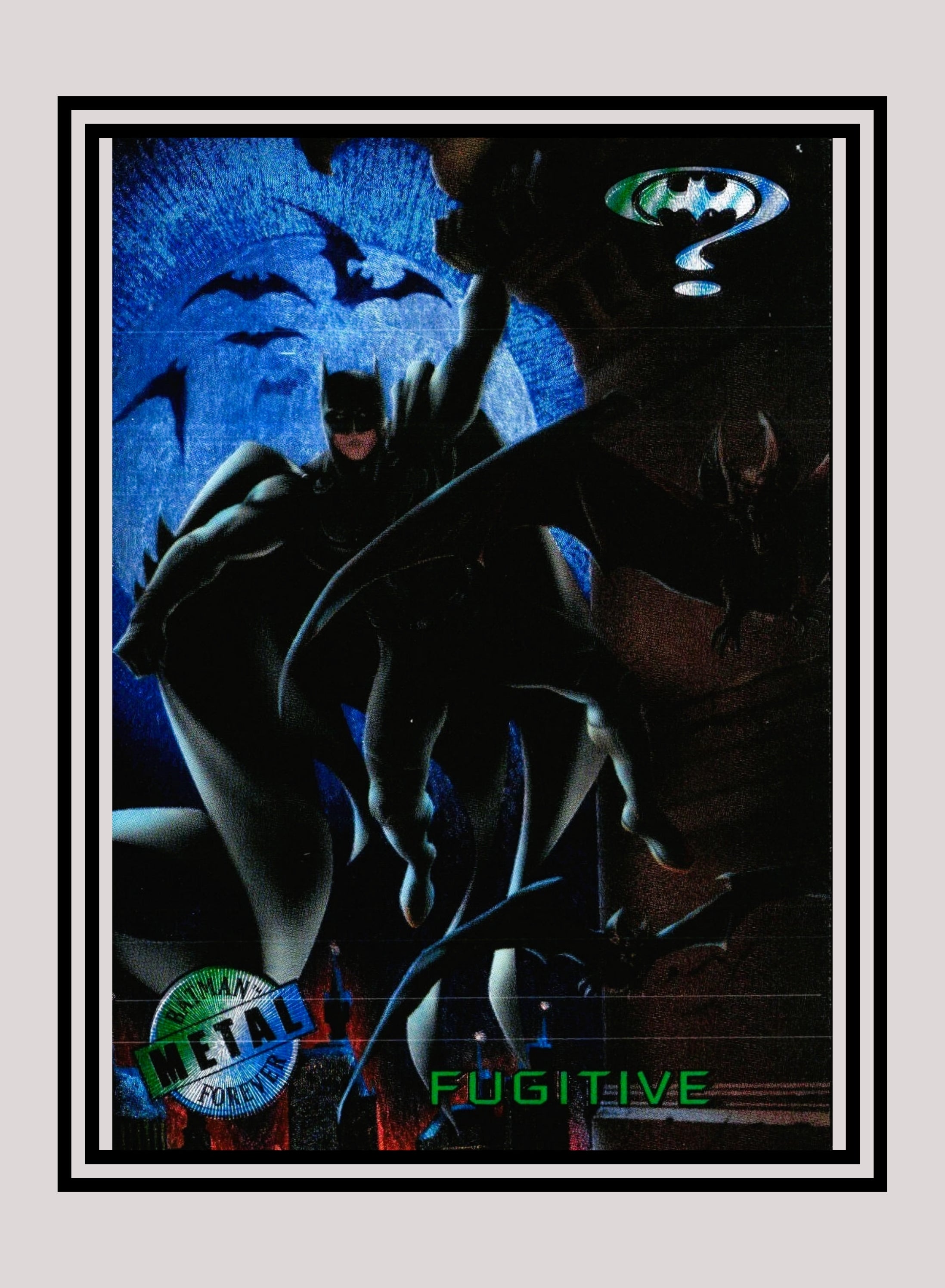 DC! 1x Fugitive - Base Metal (#043 - 1995 Fleer Batman Forever Metal ...