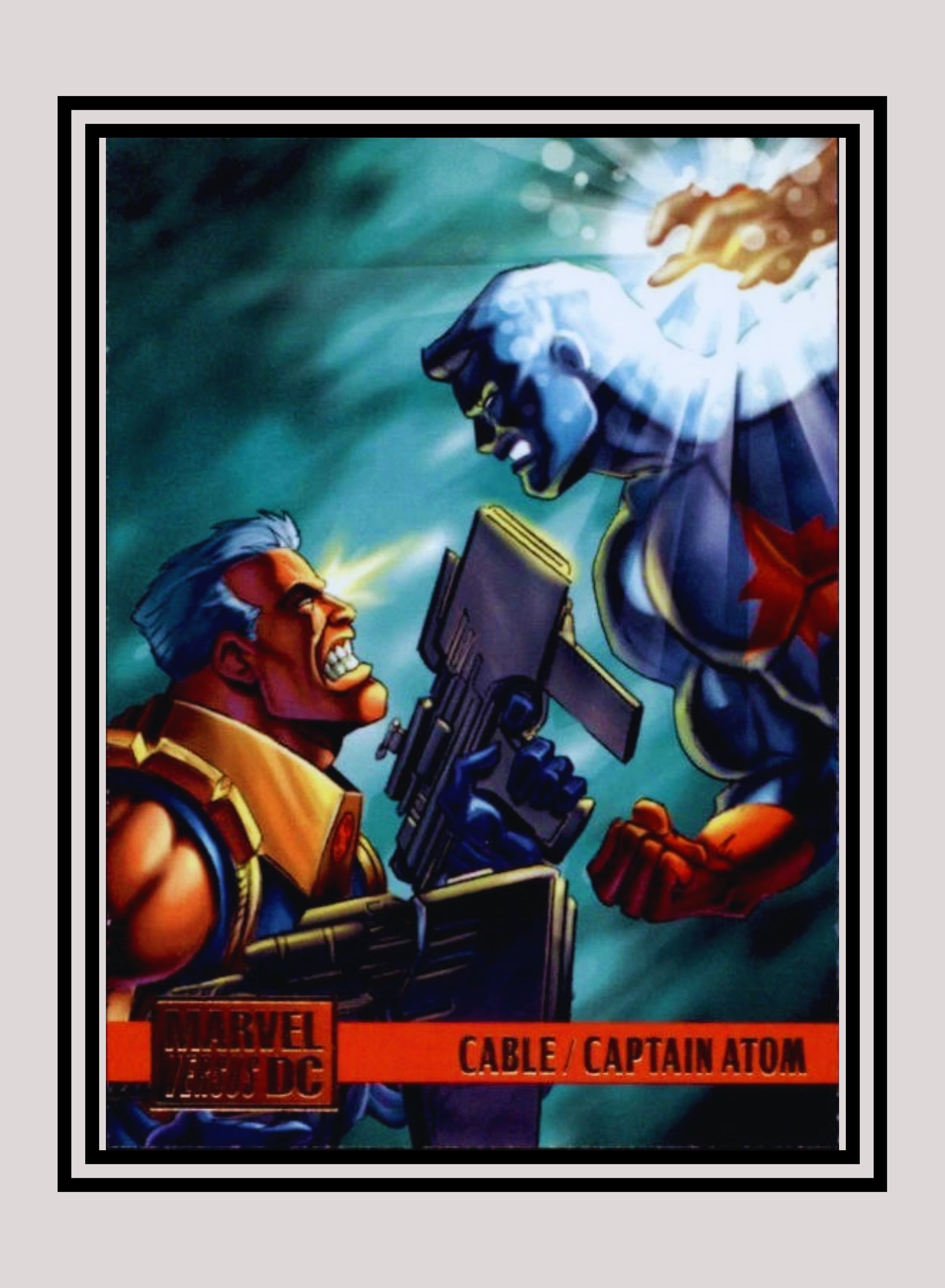 Marvel! 1x Cable vs. Captain Atom - Base (#057 - 1995 Fleer DC vs. Mar ...