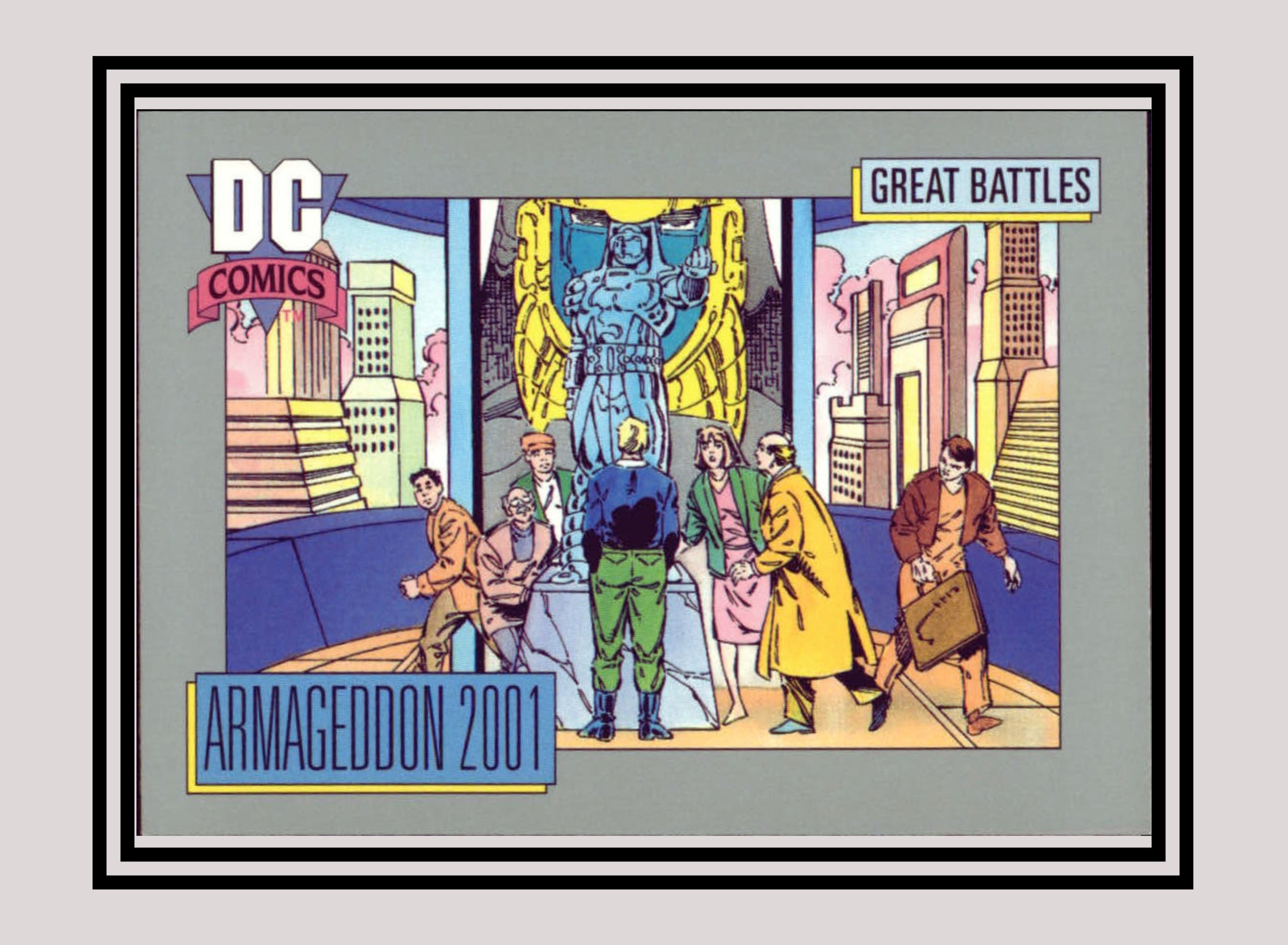 DC! 1x Armageddon 2001 (Card A) - Base (#163 - 1991 Impel DC Cosmic Ca ...