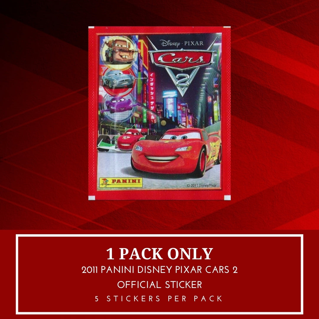 1x 2011 Panini Disney Pixar Cars 2 - Sticker Pack (SEALED) – KAWAIII SUSHI