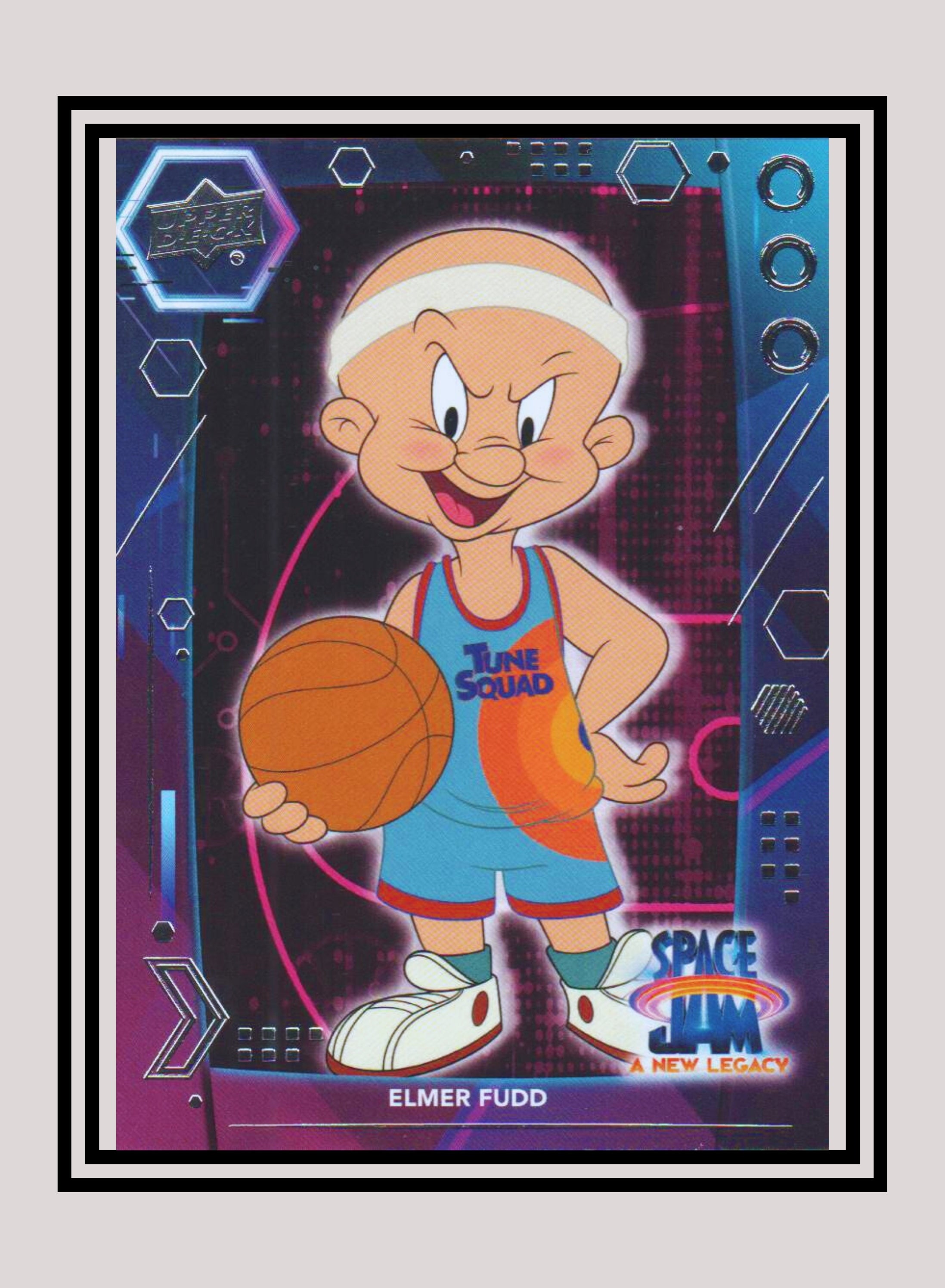 1x Elmer Fudd - Base/Blue Parallel (#18 - 2021 Upper Deck Space Jam: A ...