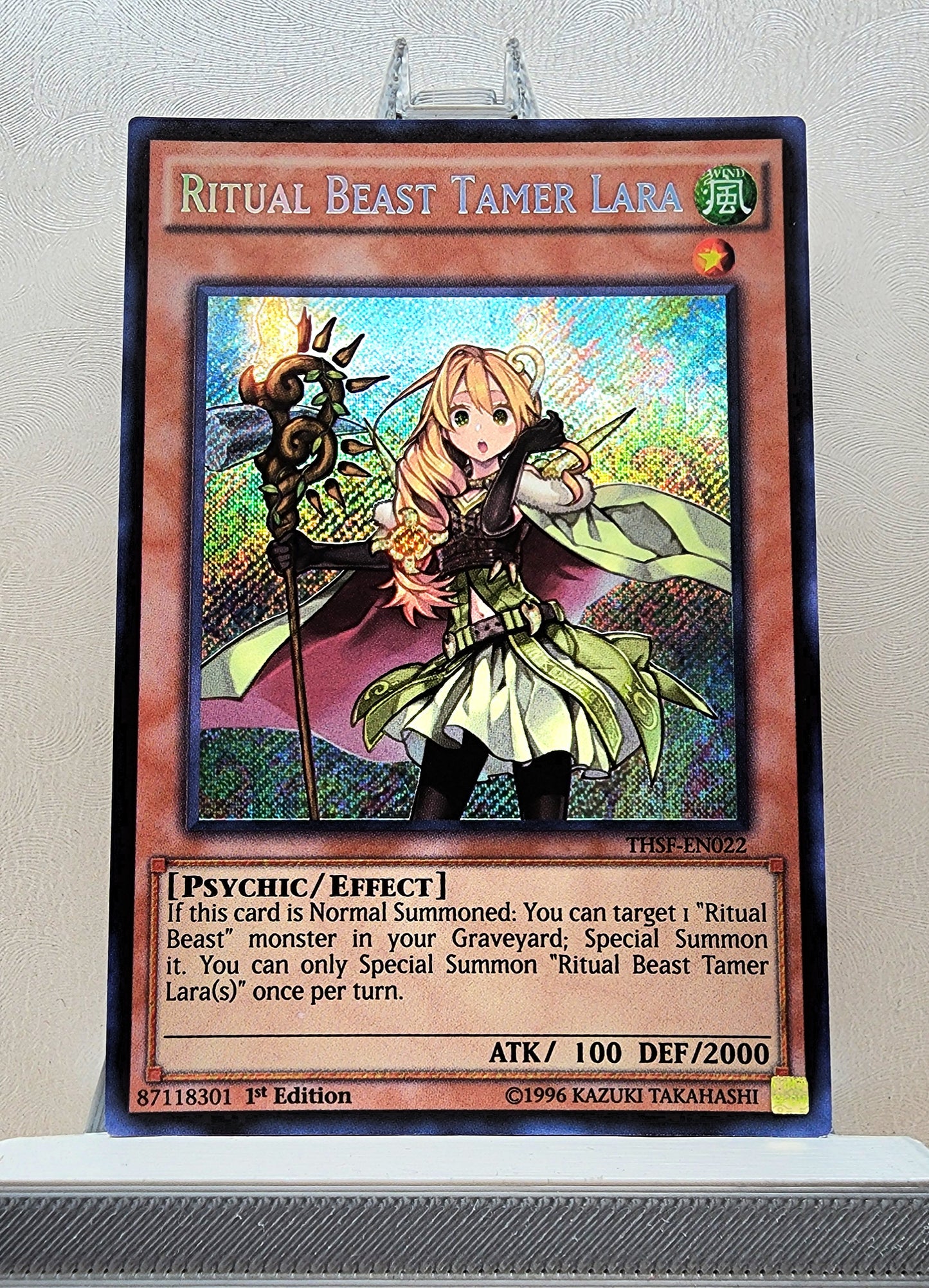 Yugioh! 1x Ritual Beast Tamer Lara (THSF - Secret Rare) 1st/Unli Editi ...