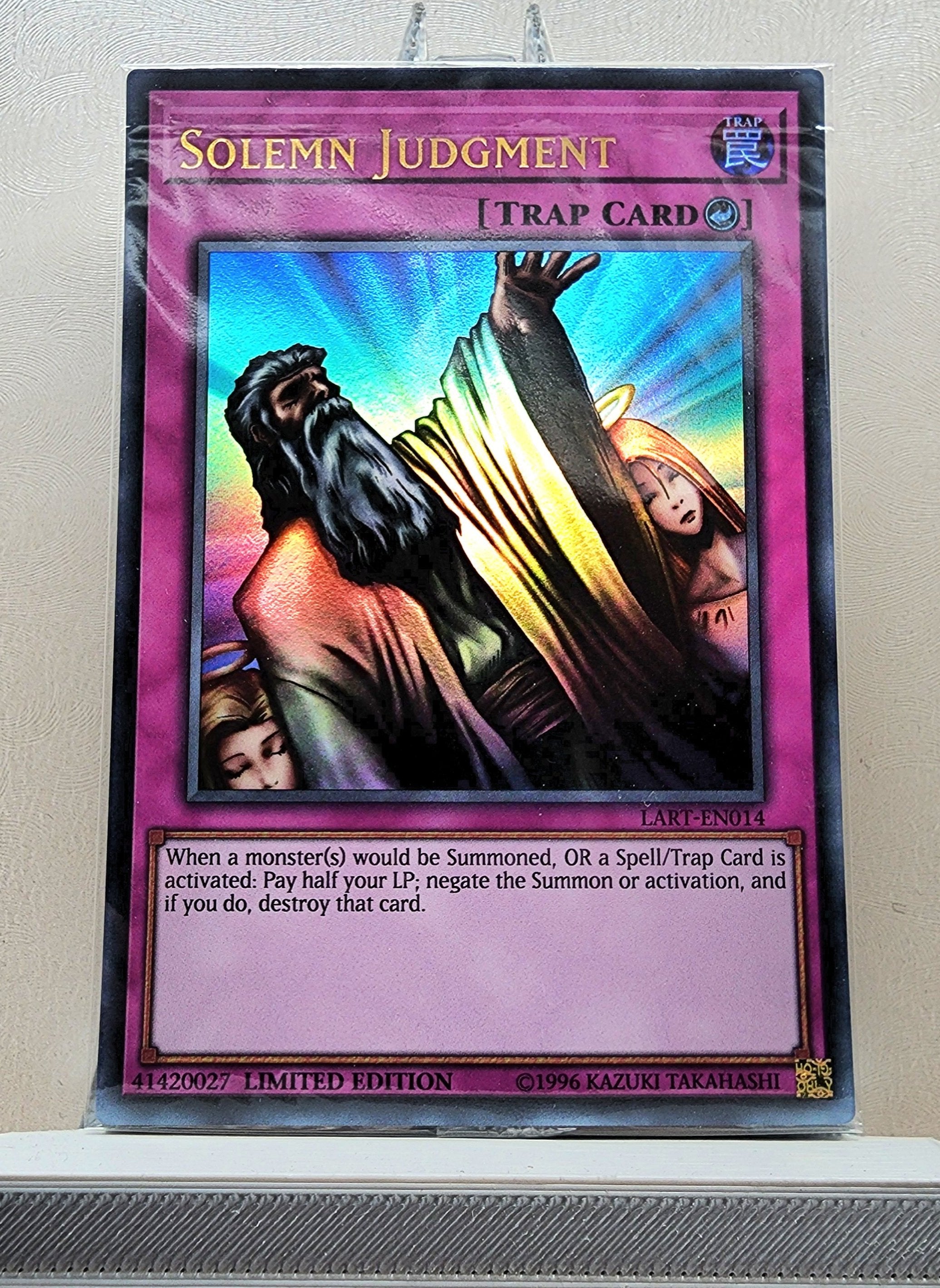 Yugioh! 1x Solemn Judgment (LART - Ultra Rare) Limited Edition ...