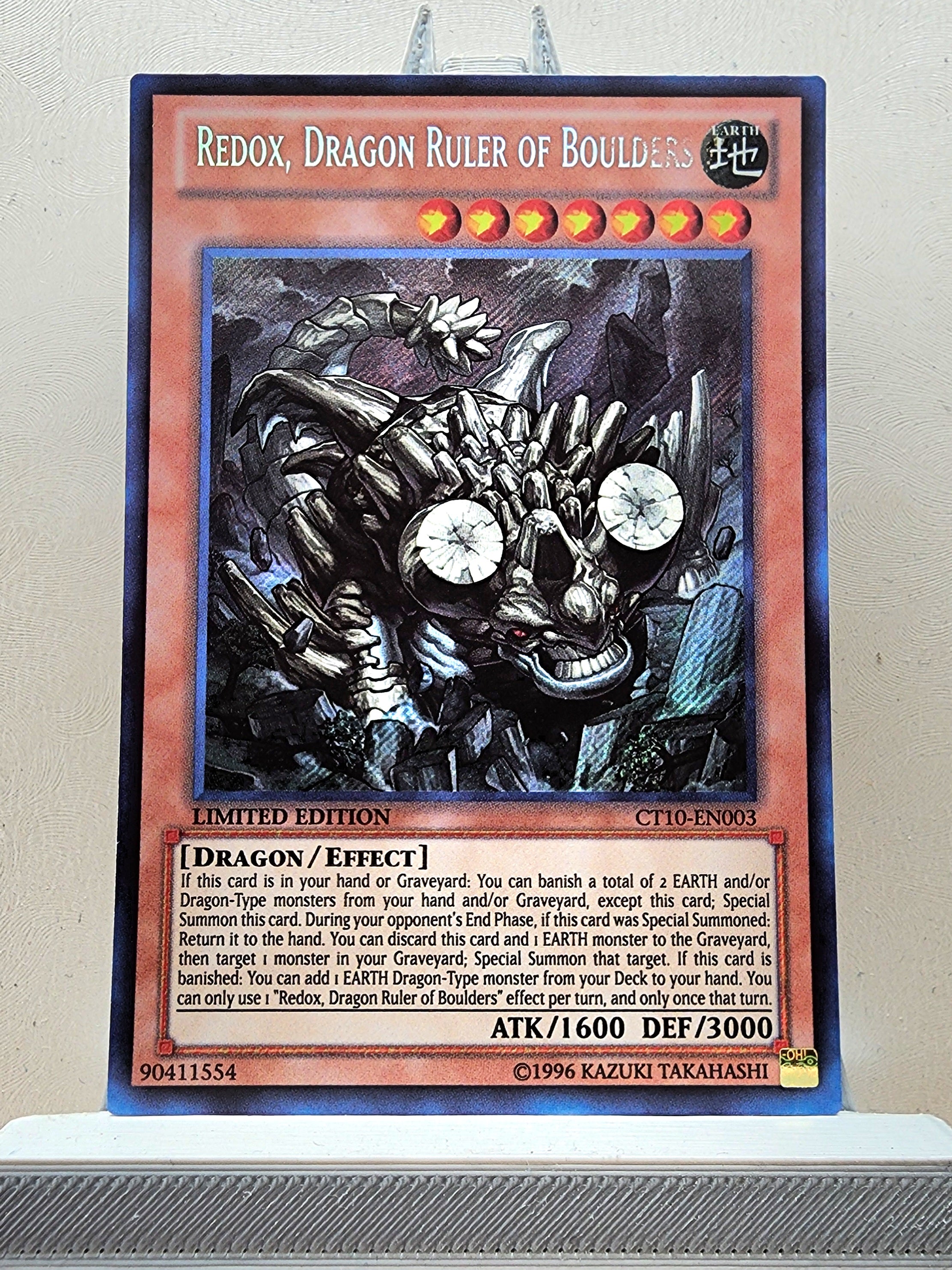 Yugioh! 1x Redox, Dragon Ruler of Boulders (CT10 - Secret Rare) Limite ...
