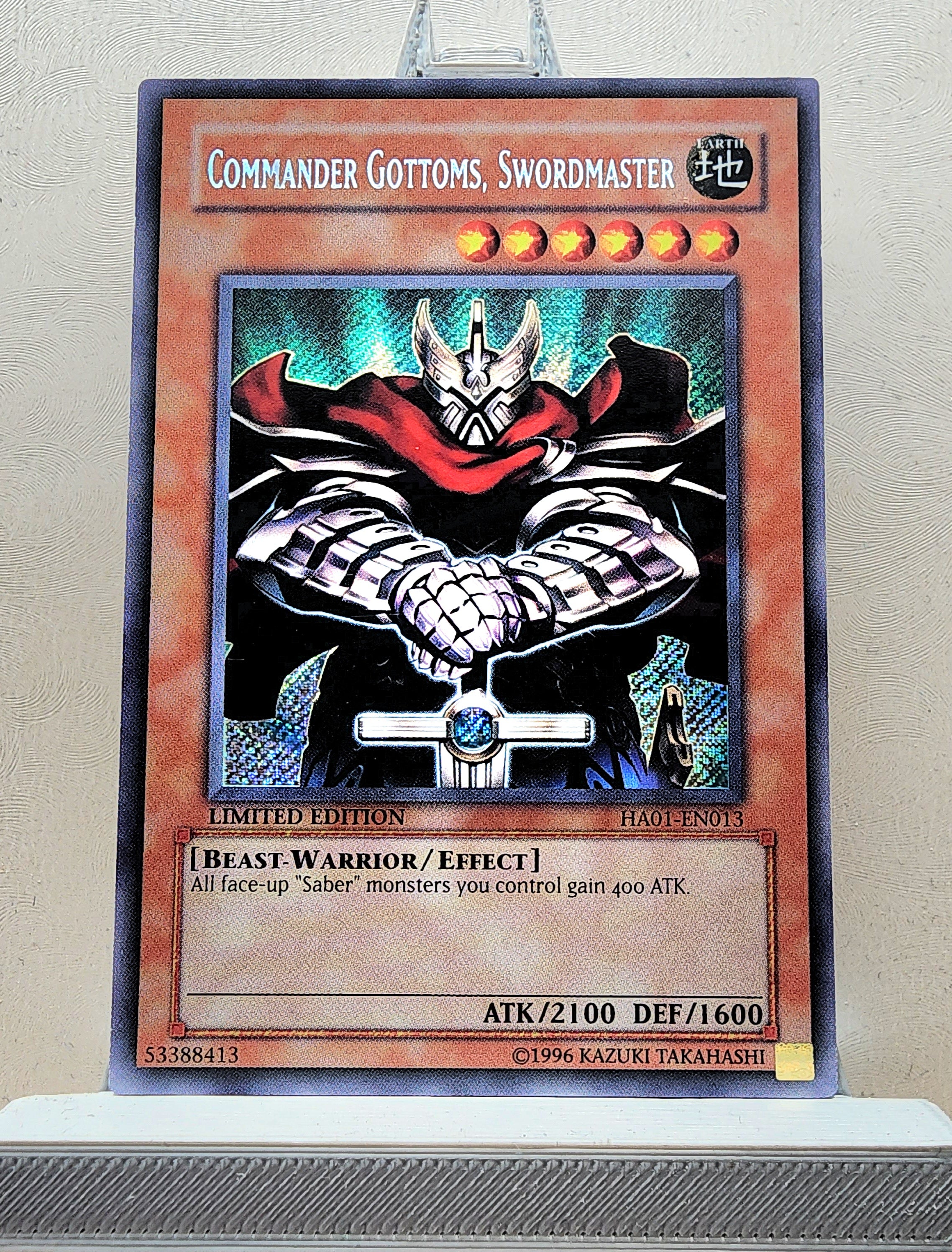 Yugioh! 1x Commander Gottoms, Swordmaster (HA01 - Secret Rare) Limited ...