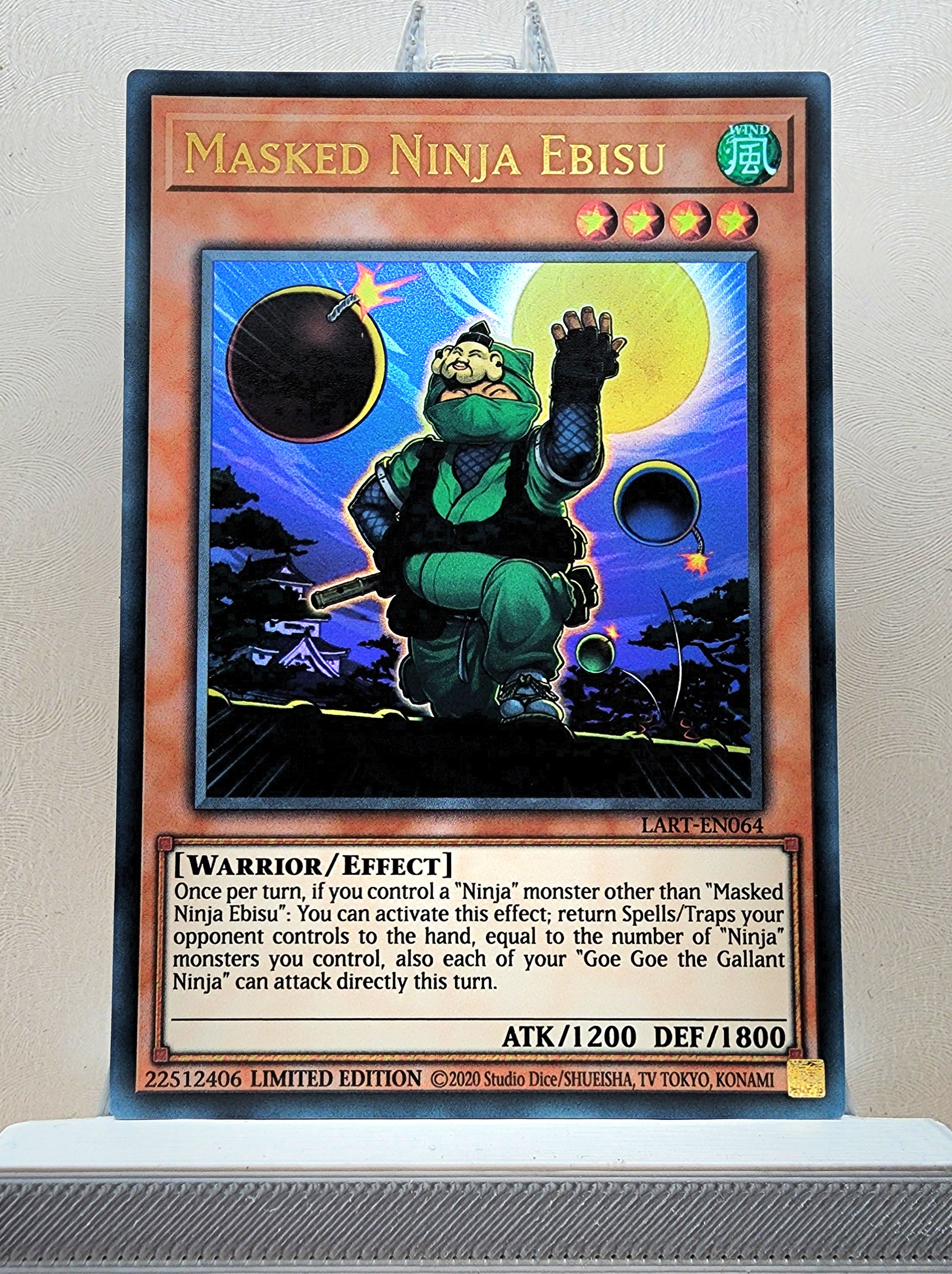 Yugioh! 1x Masked Ninja Ebisu (LART - Ultra Rare) Limited Edition ...