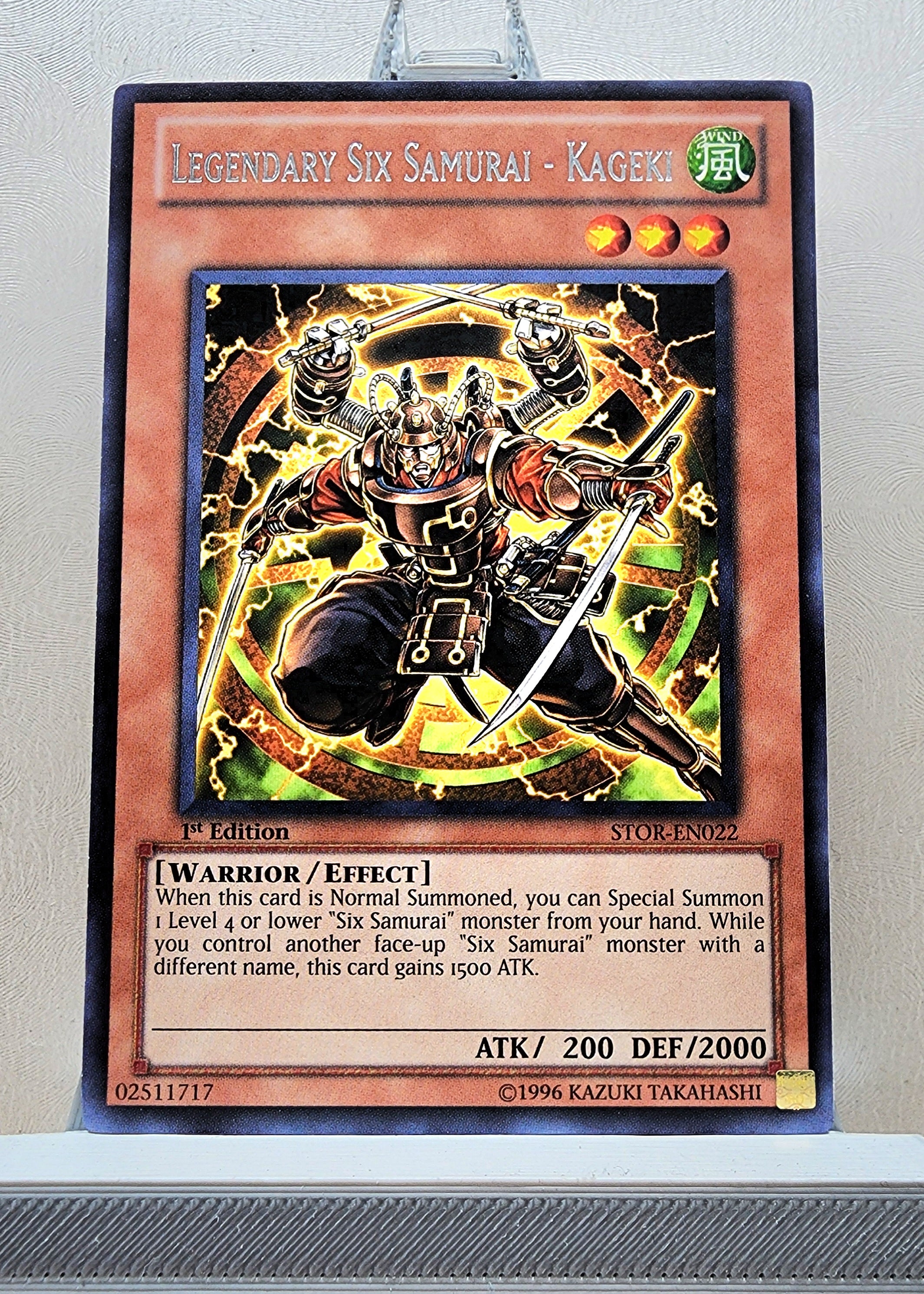 Yugioh! 1x Legendary Six Samurai - Kageki (STOR - Rare) 1st/Unli Editi ...