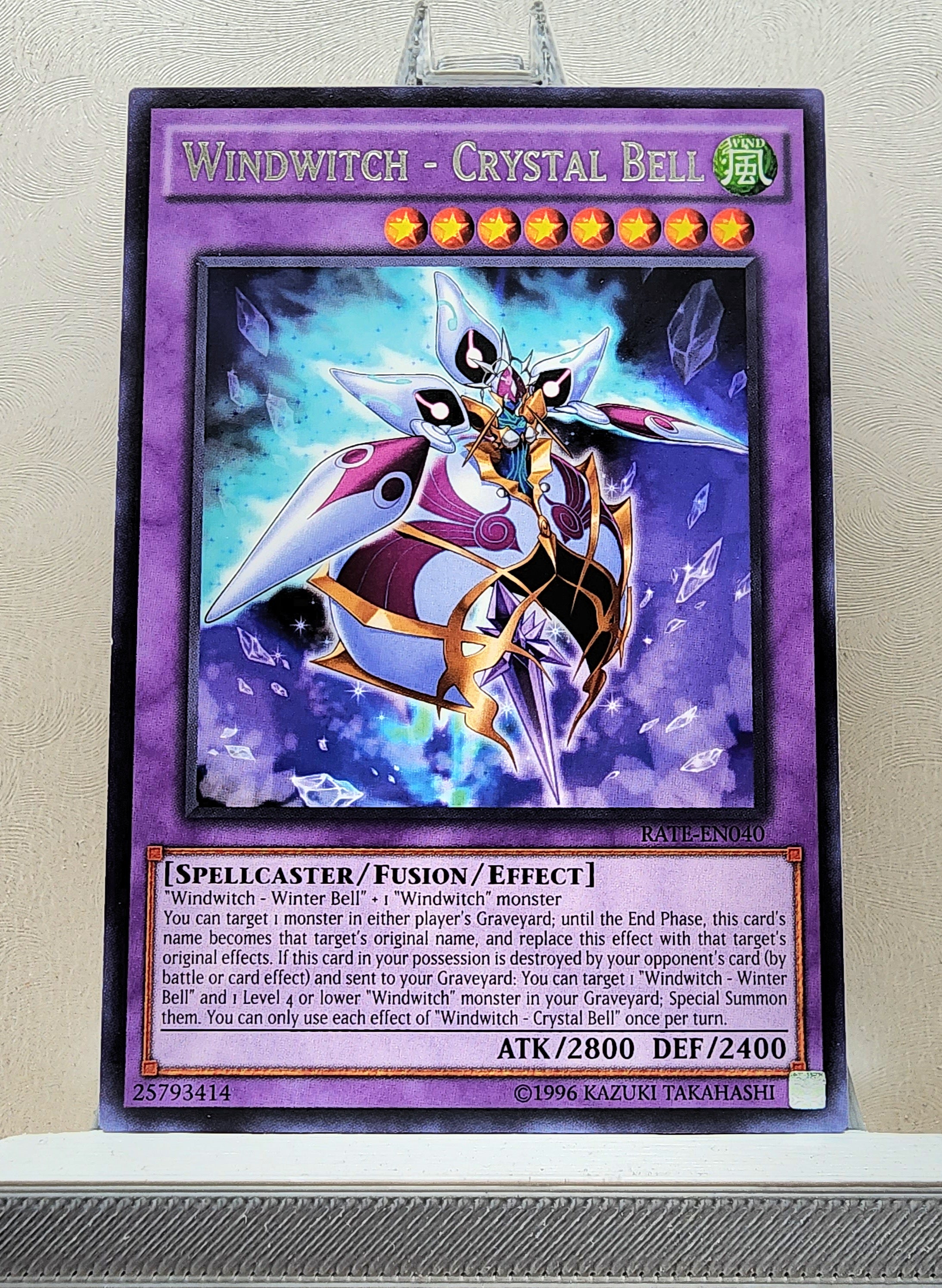 Yugioh! 1x Windwitch - Crystal Bell (RATE - Rare) 1st/Unli Edition ...