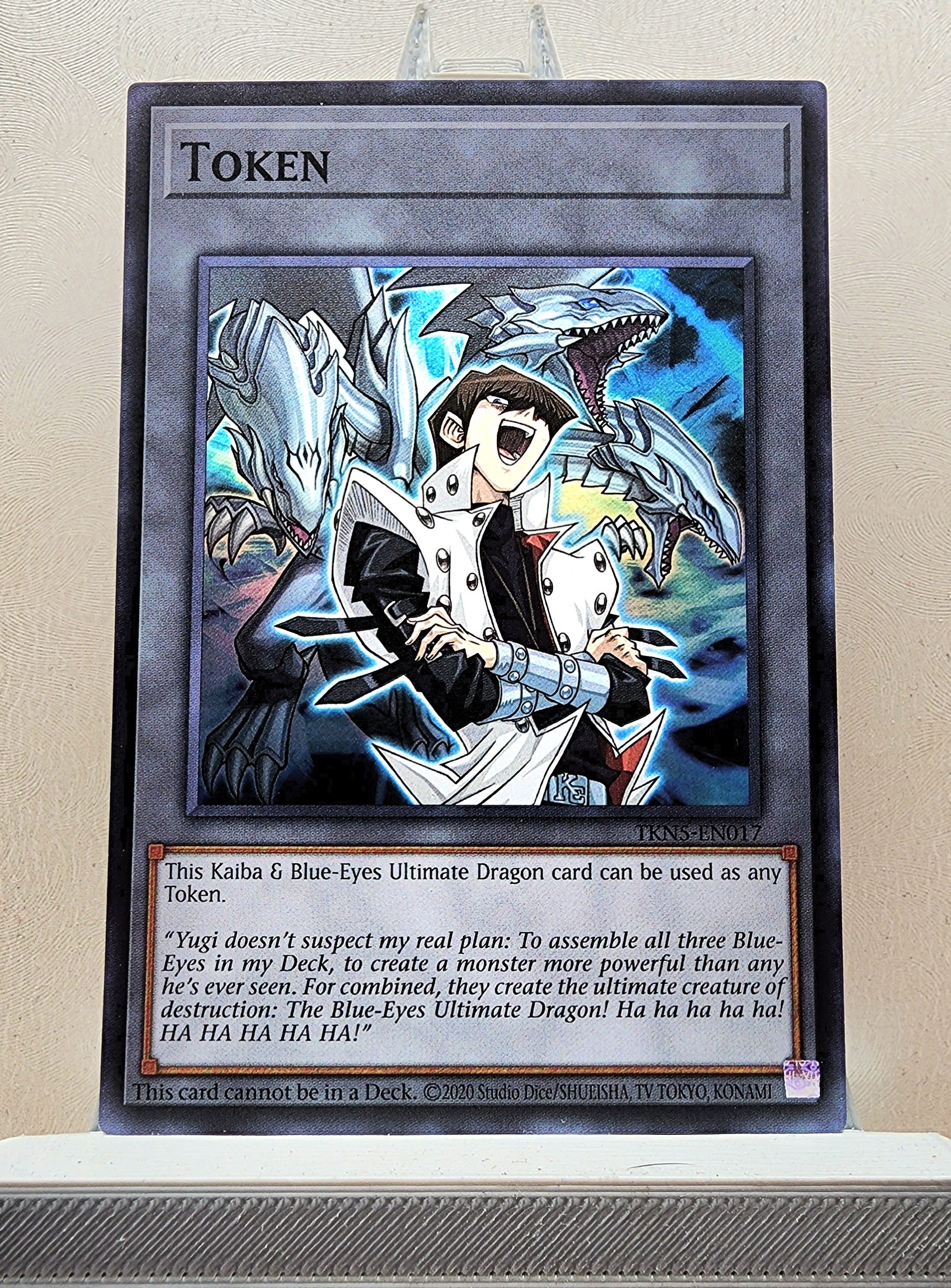 Yugioh! 1x Kaiba & Blue Eyes Ultimate Dragon Token (TKN5 - Super Rare ...