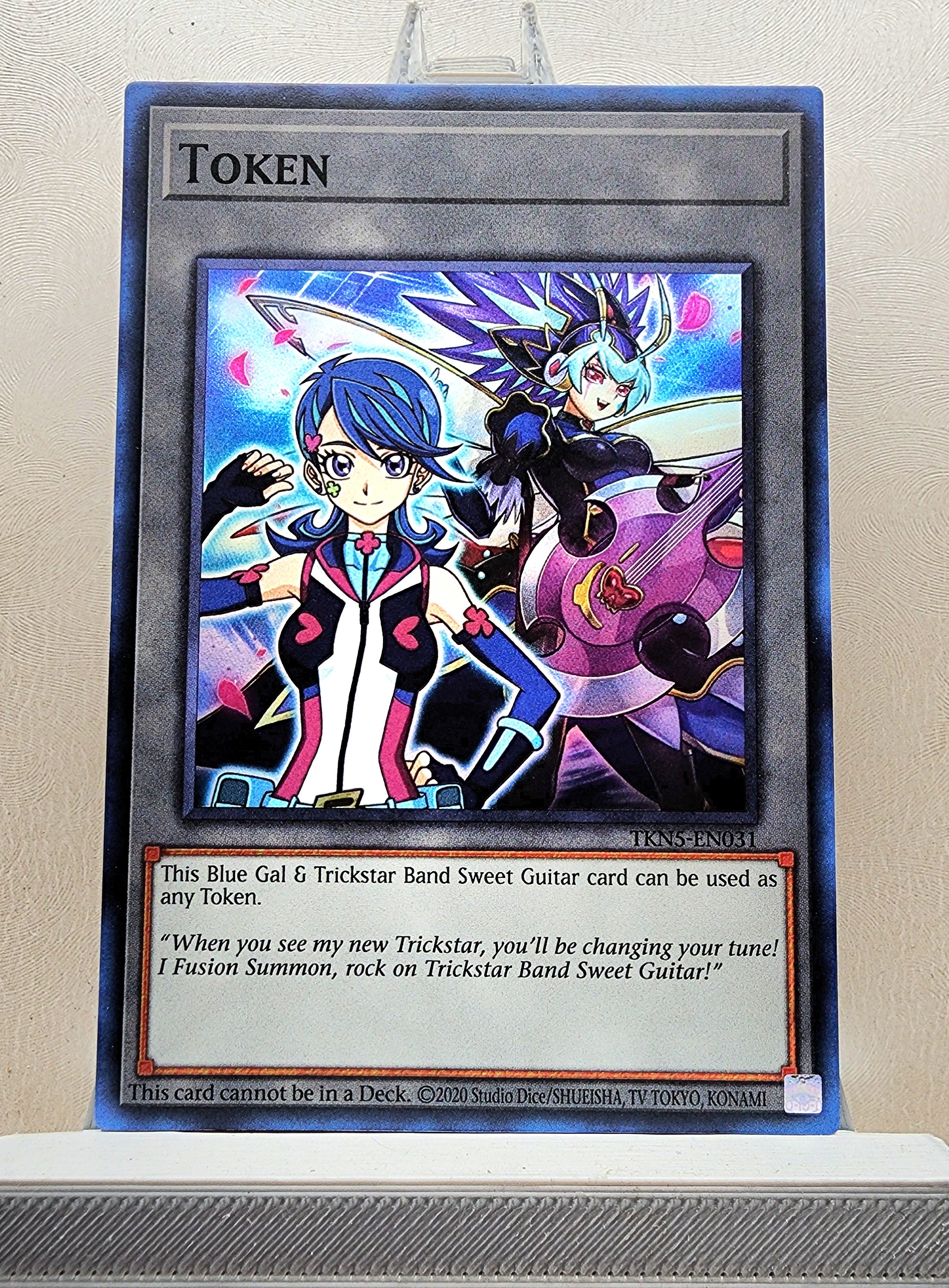 Yugioh! 1x Blue Gal & Trickstar Band Sweet Guitar Token (TKN5 - Super ...